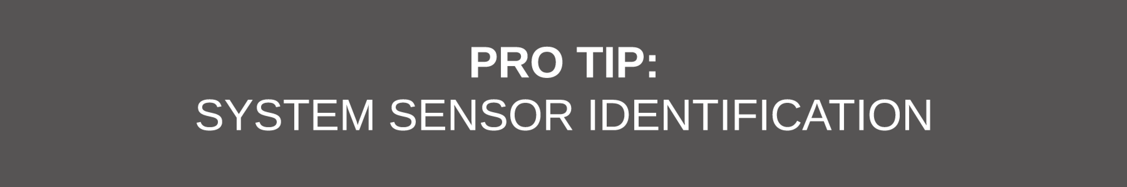 System Sensor Identification - Systec Conveyor System